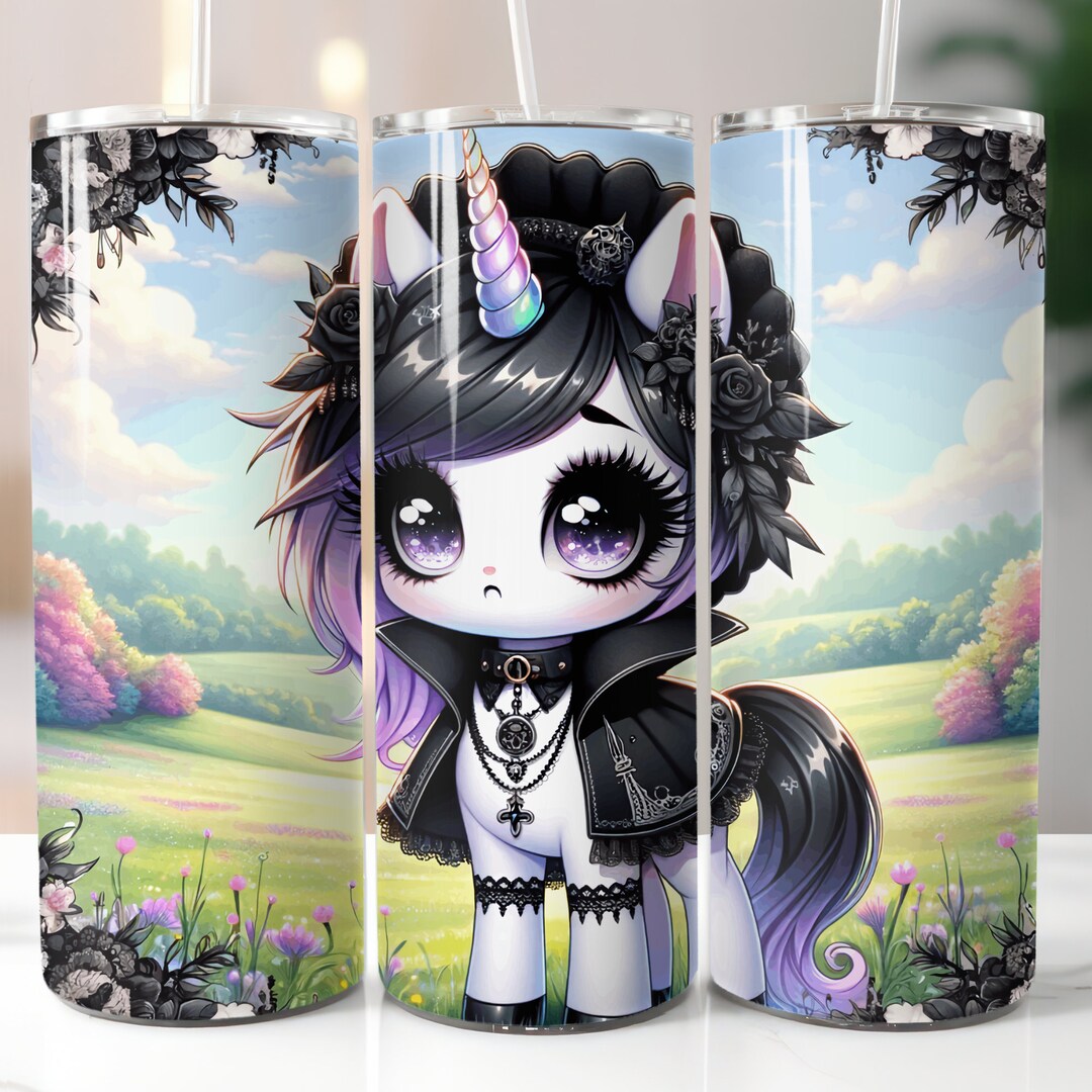 Unicorn Tumbler Gothic Cups Enchanting Unicorn Drinkware Perfect ...