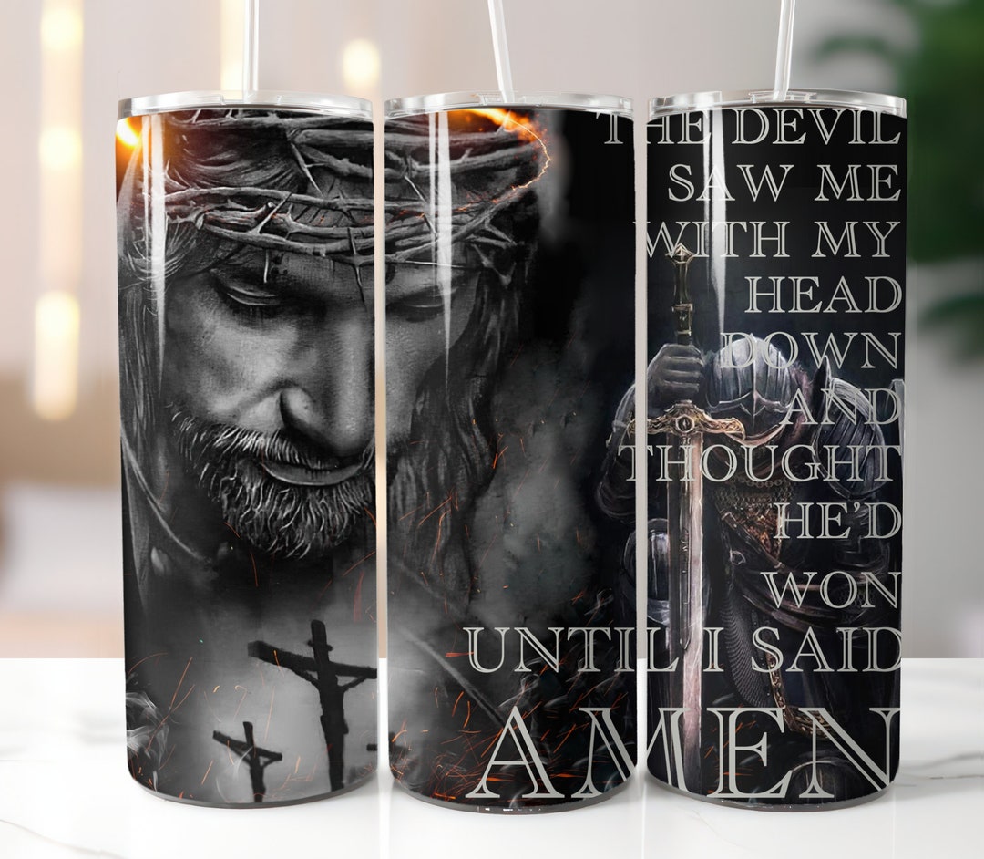 Jesus Tumbler Sublimation Transfer Ready to Press Christian Tumbler ...