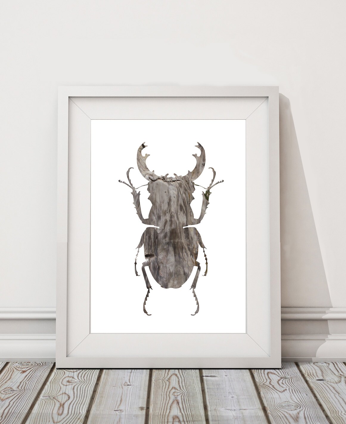 Wood Beetle A3 A2 Poster Digital Insect Print / Wall Art / - Etsy