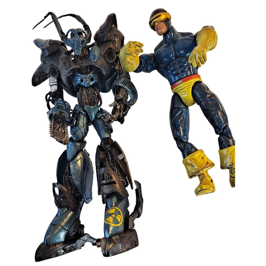 Marvel Cyclops 6" & Mcfarlane Spawn Cyber Unit 8" Lot of 2 Action ...