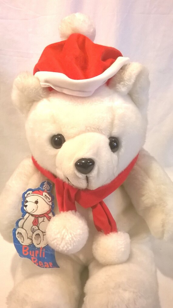 Vintage 20 Burli Bear With Original Tags Hat & Scarf | Etsy