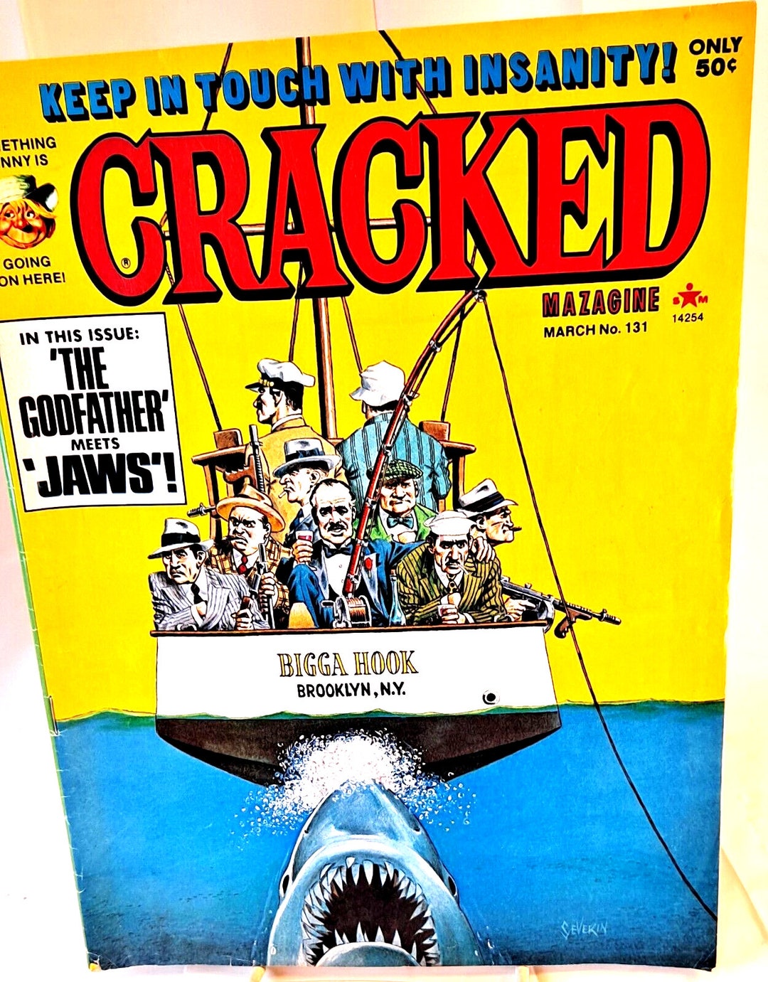Cracked Magazine 131 March, 1976 the Godfather Meets jaws Satire ...