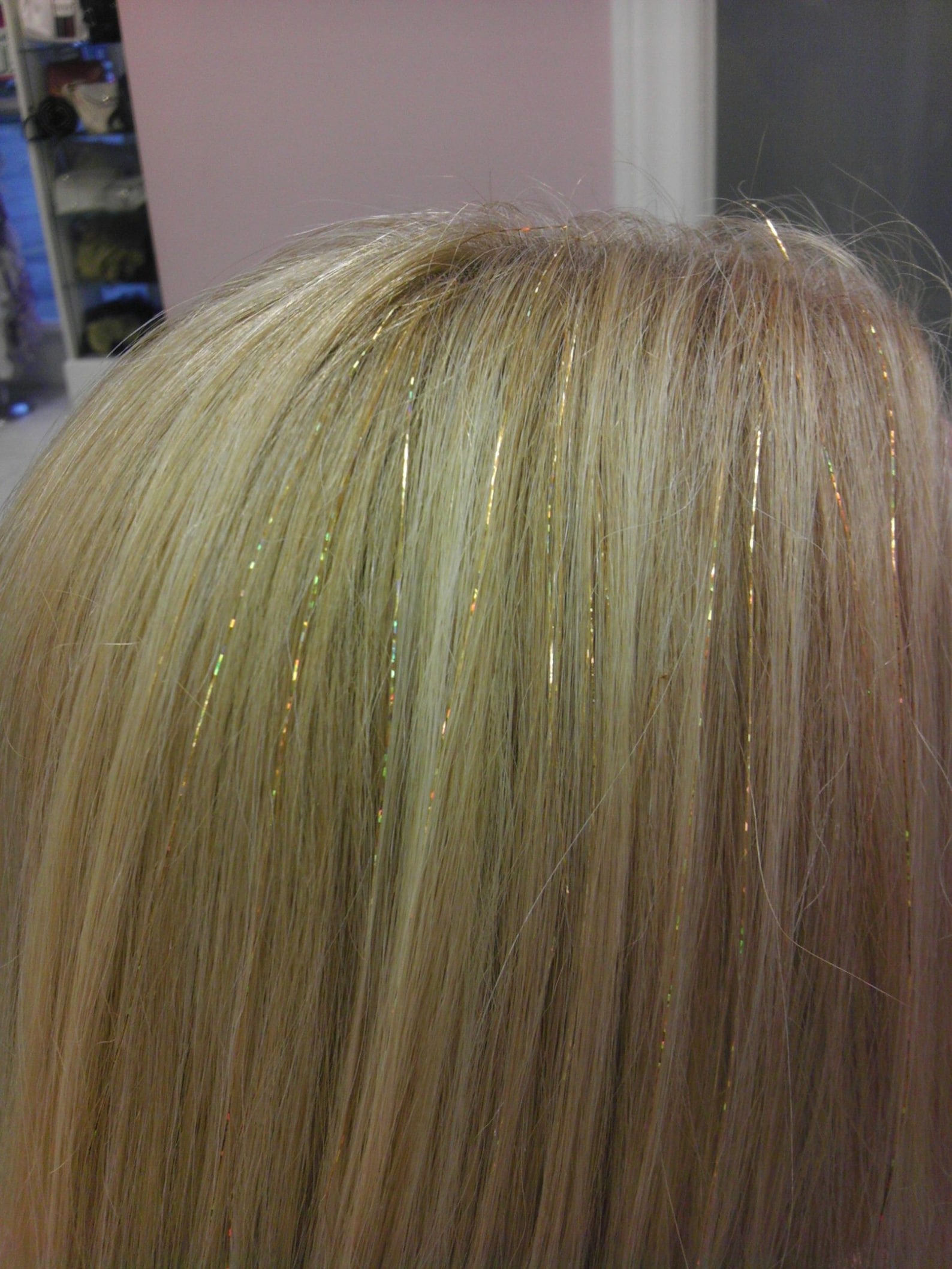 Gold Hair Tinsels DIY Kit Extensionslong Strand Festival - Etsy