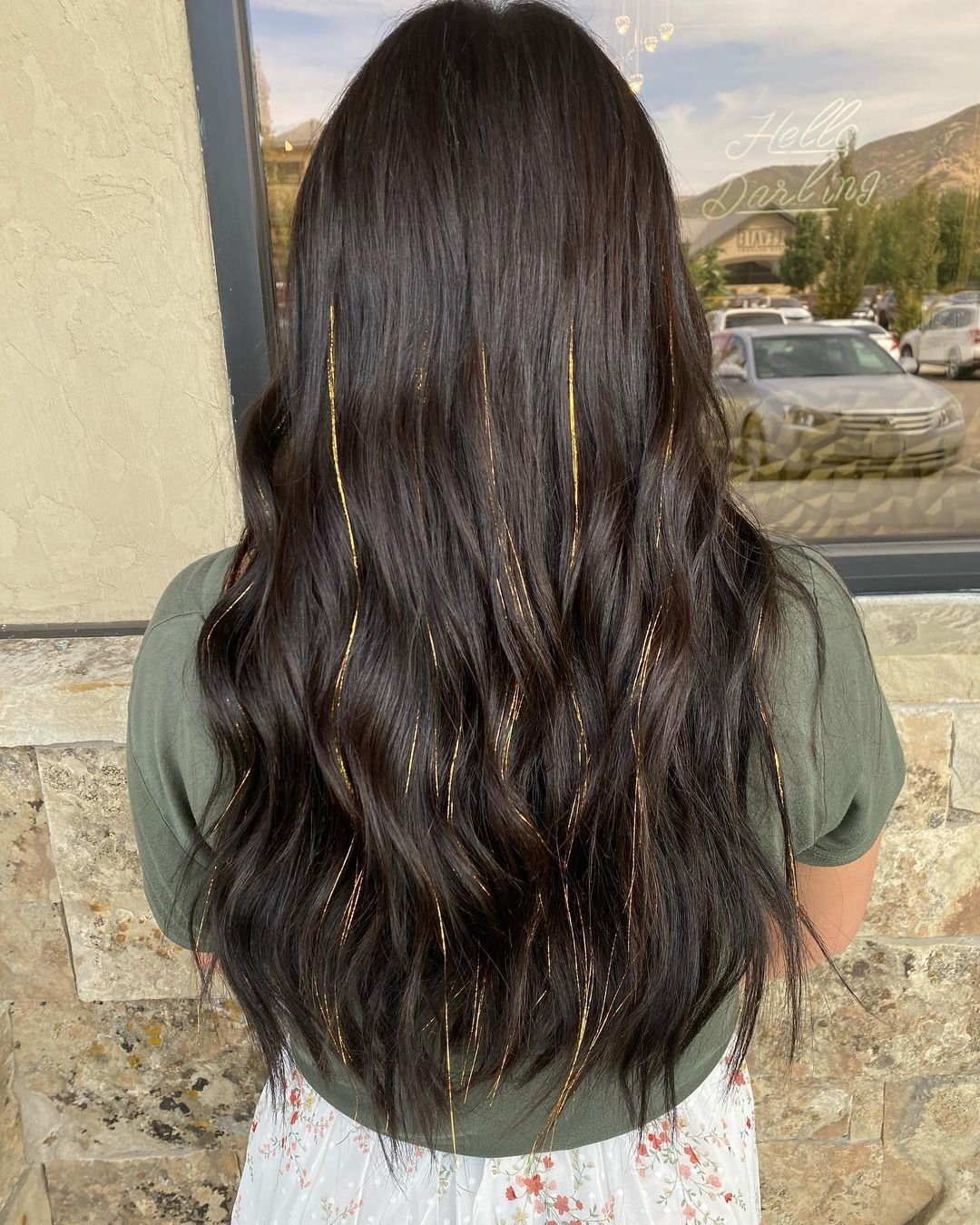 Gold Hair Tinsels DIY Kit Extensionslong Strand Festival - Etsy