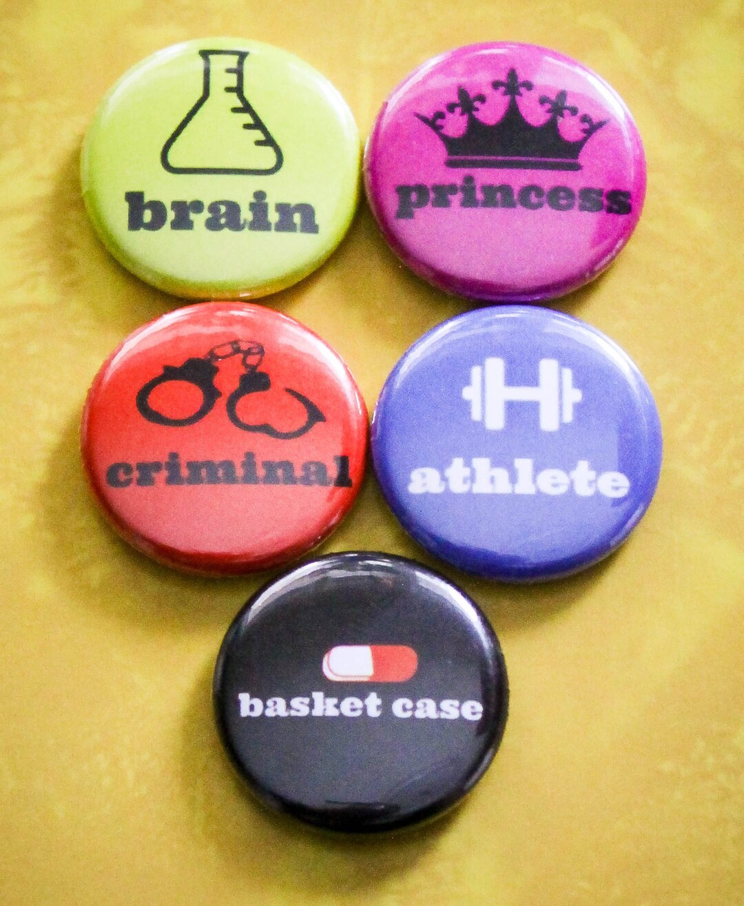 Breakfast (labels) Set of 5 - 1" Pinback Buttons - Etsy
