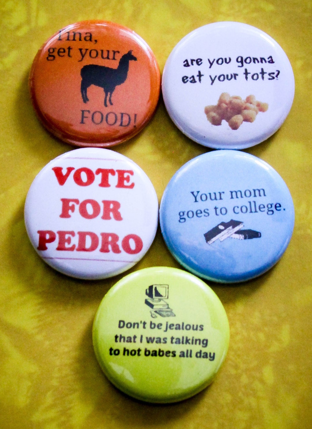 Napoleon Set of 5 - 1" Pinback Buttons - Etsy