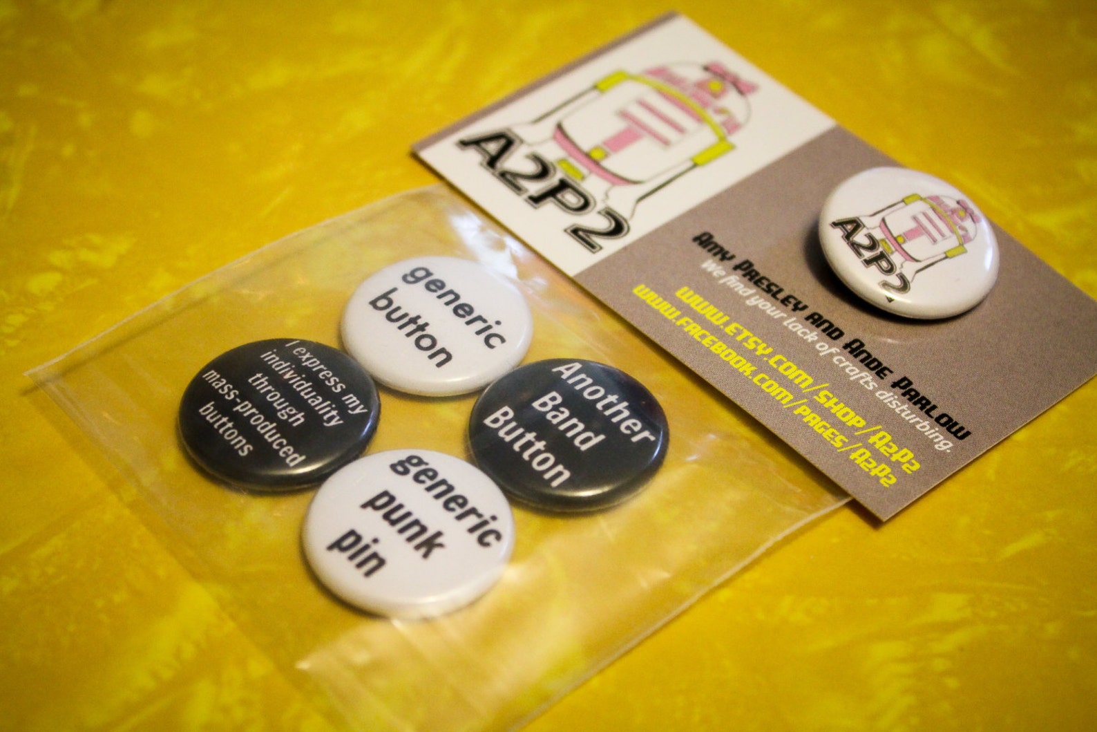 Generic Button 4 Pack - 1 Inch Pin Back or Magnet Back Buttons - Etsy