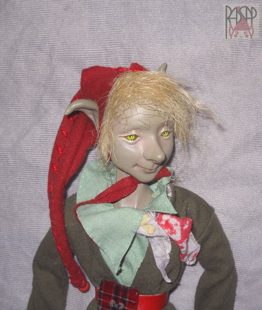 Elf Faerie Boy Fae Elves Faery Fantasy Large Mixed Media OOAK Art Doll ...