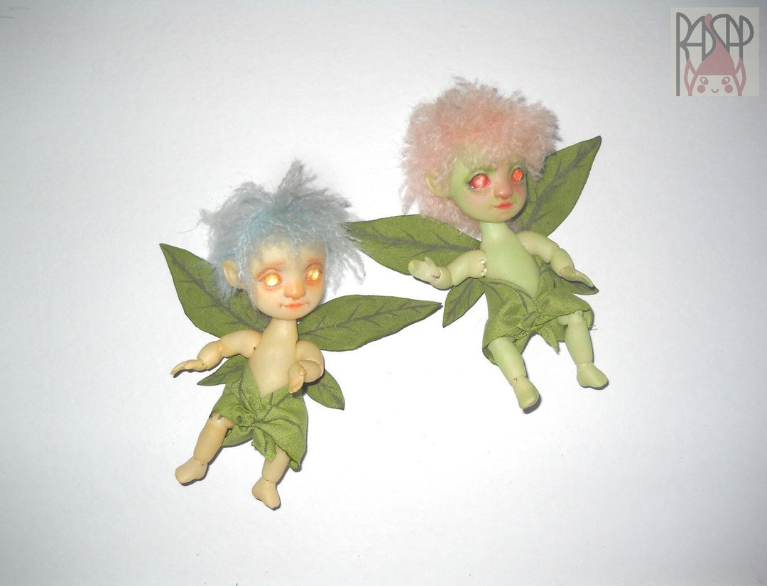 Elf Faerie Babies Fae Elves Faery Fantasy Mini Articulated Art Doll Bjd ...