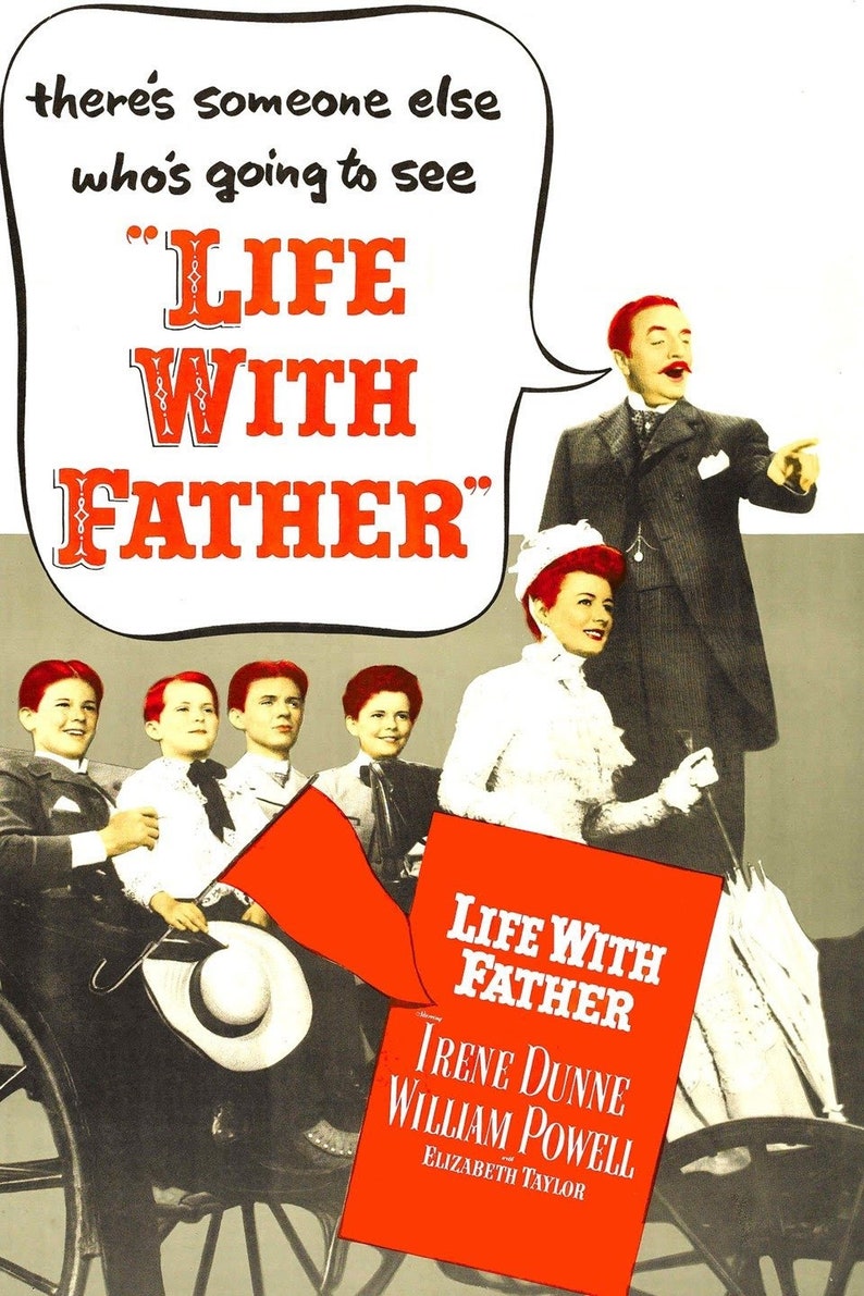 Life With Father 1947 William Powell / Irene Dunne - Etsy