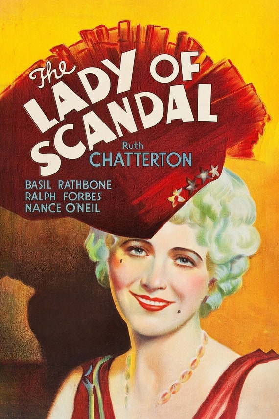 The Lady of Scandal 1930 Ruth Chatterton / Basil Rathbone | Etsy