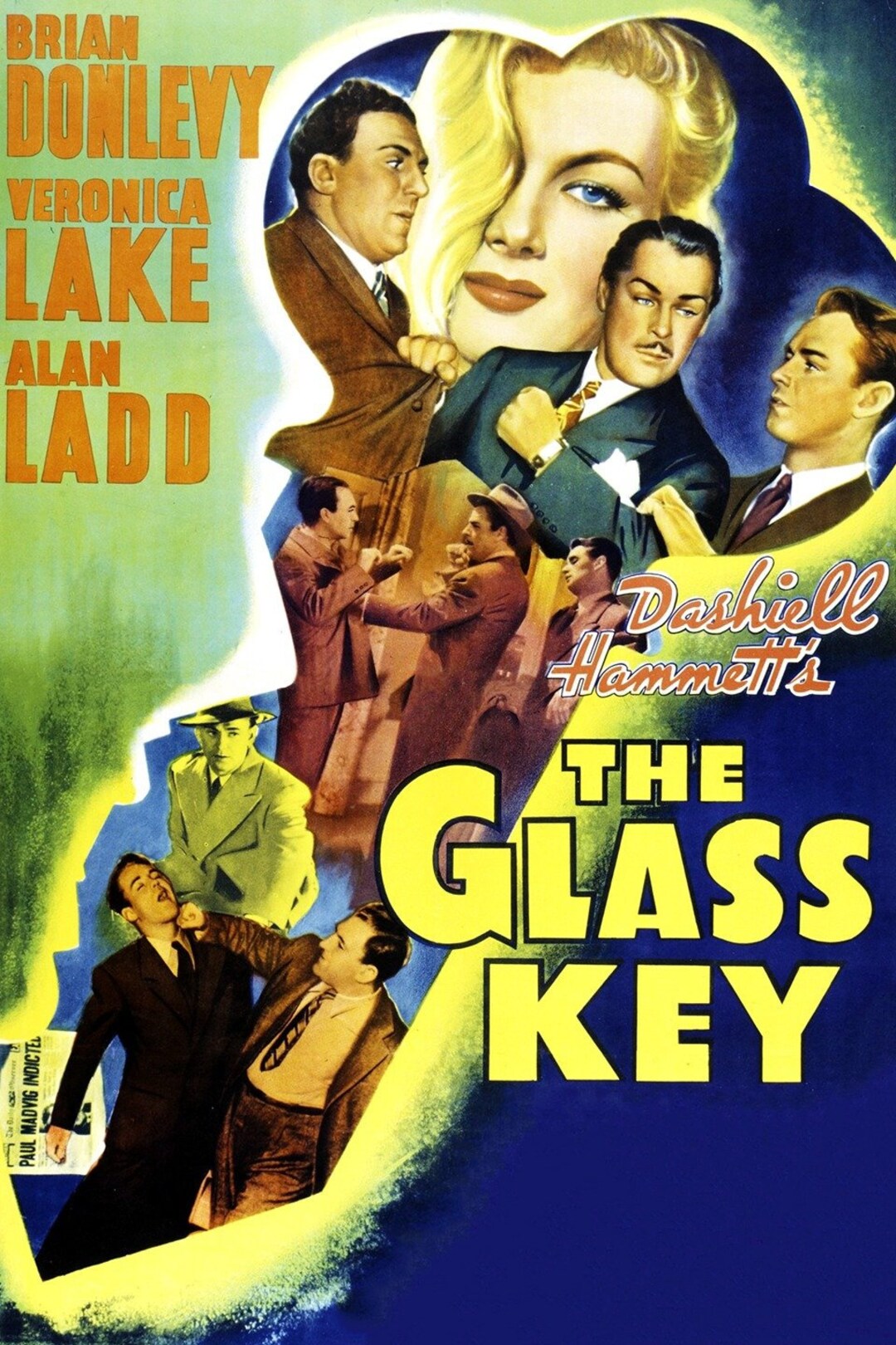 The Glass Key 1942 Alan Ladd / Veronica Ladd - Etsy