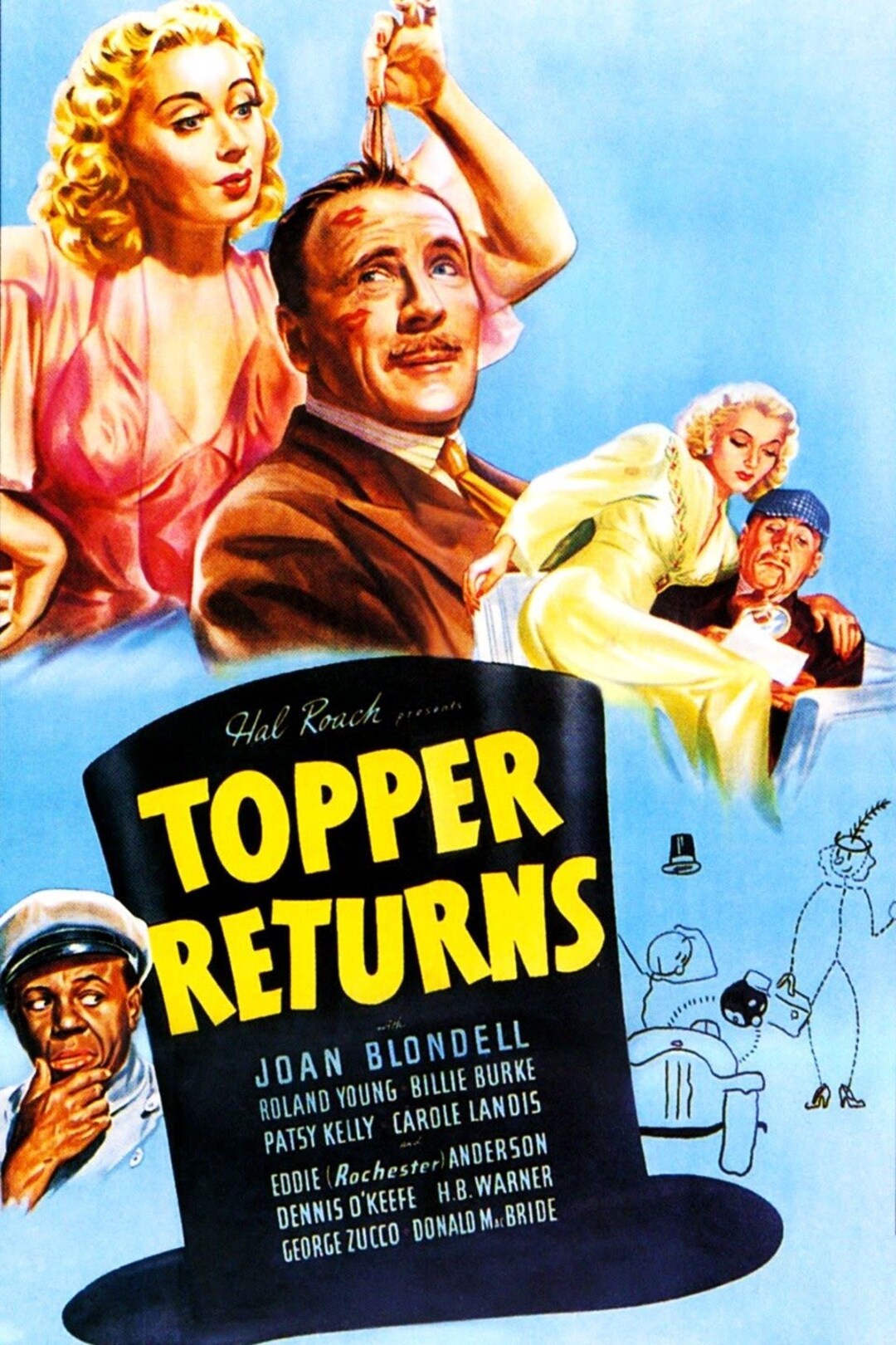 Topper Returns 1941 Roland Young / Joan Blondell - Etsy