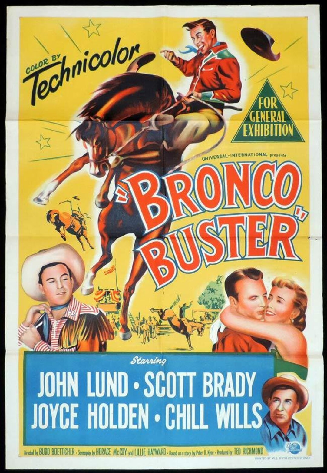 Bronco Buster 1952 John Lund / Scott Brady - Etsy