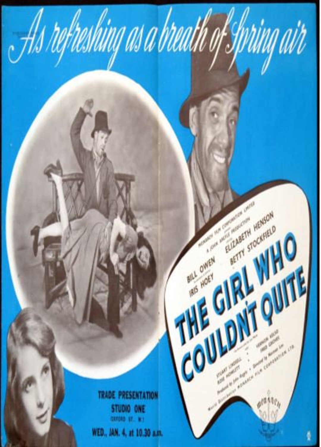 The Girl Who Couldn't Quite 1950 Bill Owen/ Elizabeth Henson - Etsy
