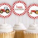 Blue Tractor Cupcake Toppers Printable: Blue Tractor, Cupcake Toppers ...