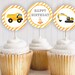 Construction Cupcake Toppers Printable: "truck CUPCAKE Topper" Dump ...