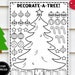 Kids Christmas Coloring Printable - "christmas TREE Crafts" Kids, Table ...