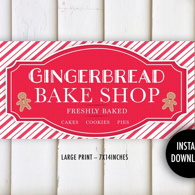 Christmas Bakery Sign - Etsy