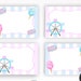 Cotton Candy Tent Cards Printable: "candy BAR Cards" Cotton Candy Party ...