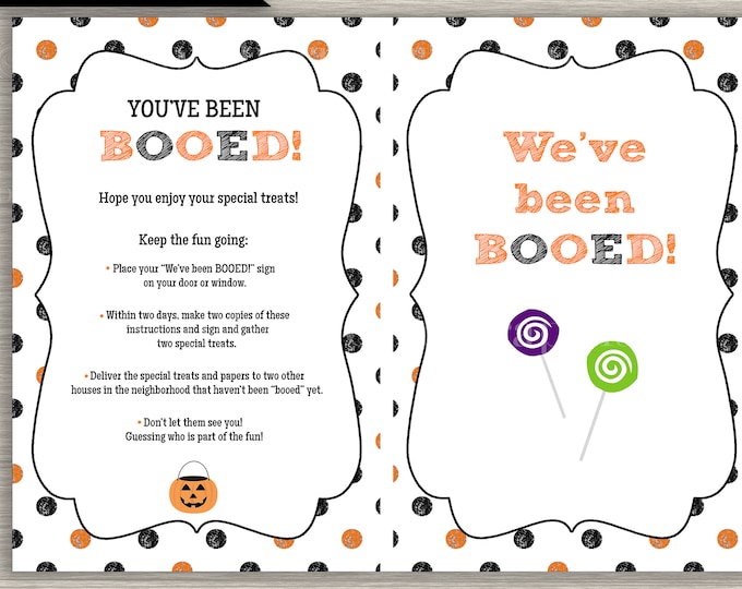 You've Been Booed Sign Printable download boo Sign Booed, Booed, You've ...