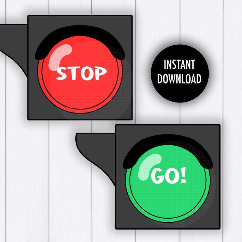 Stop Go Sign - Etsy