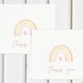 Boho Rainbow Thank You Card Printable Download: "rainbow THANK You ...
