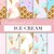 Ice Cream Digital Paper - Ice Cream Cone, Waffle Cone, Ice Cream Truck ...