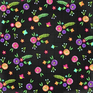 Chalkboard Floral Digital Paper: chalky Floral With Bright Pink, Aqua ...