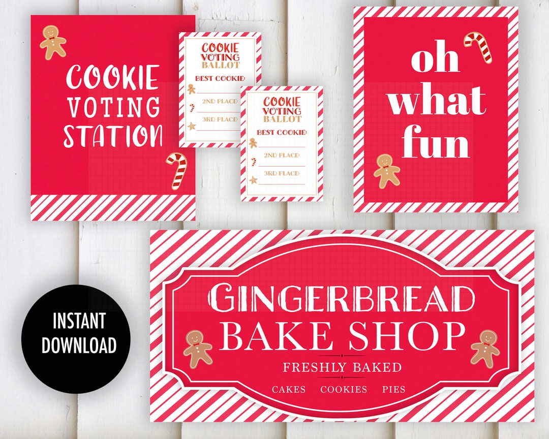 Cookie Exchange Party Bundle Printable Download: "christmas COOKIE ...