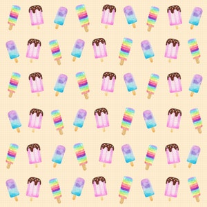 Popsicle Digital Paper "ice CREAM Paper" - Popsicle Party, Ice Cream ...
