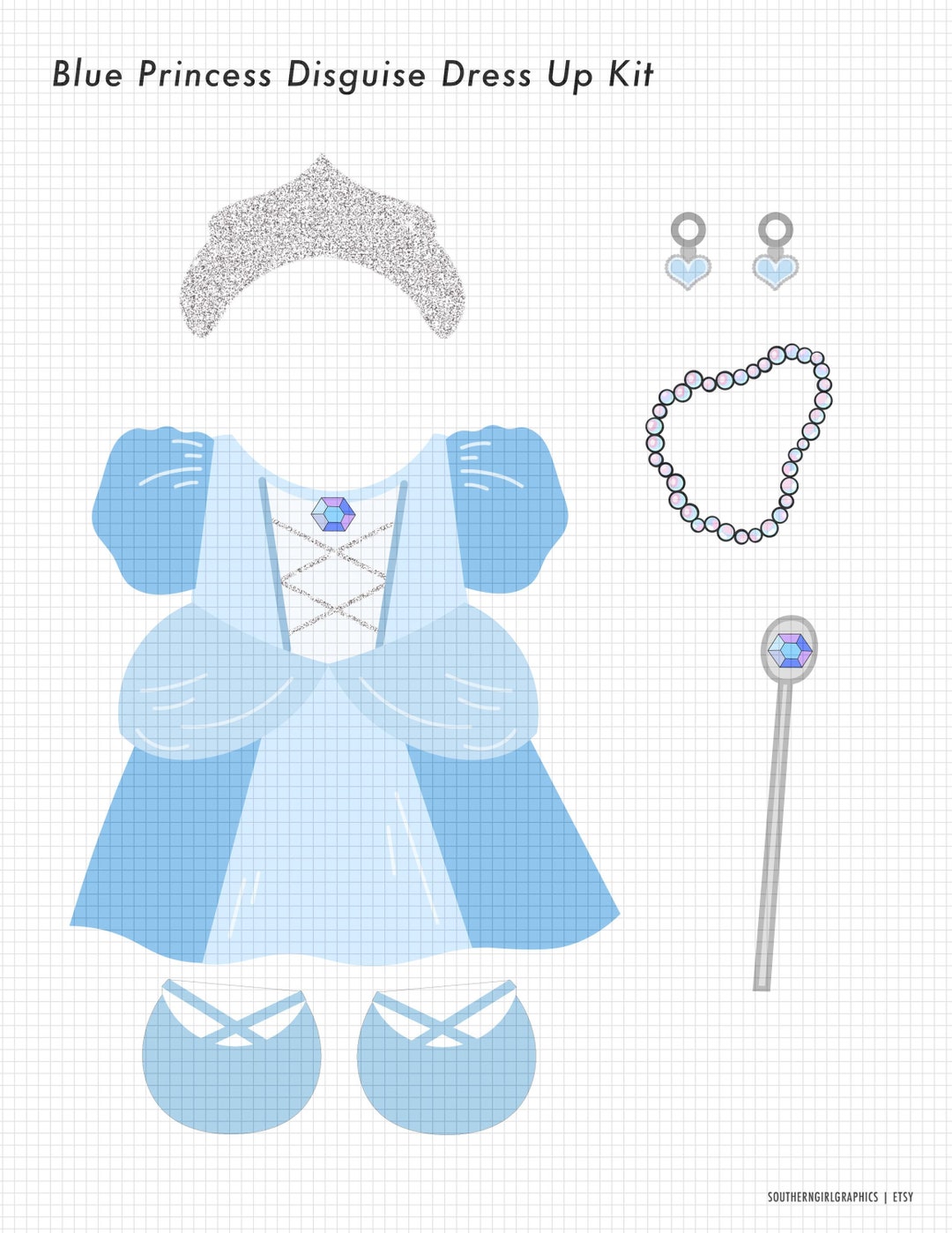 Turkey Disguise Printable - Princess Turkey, Blue Princess, Princess ...