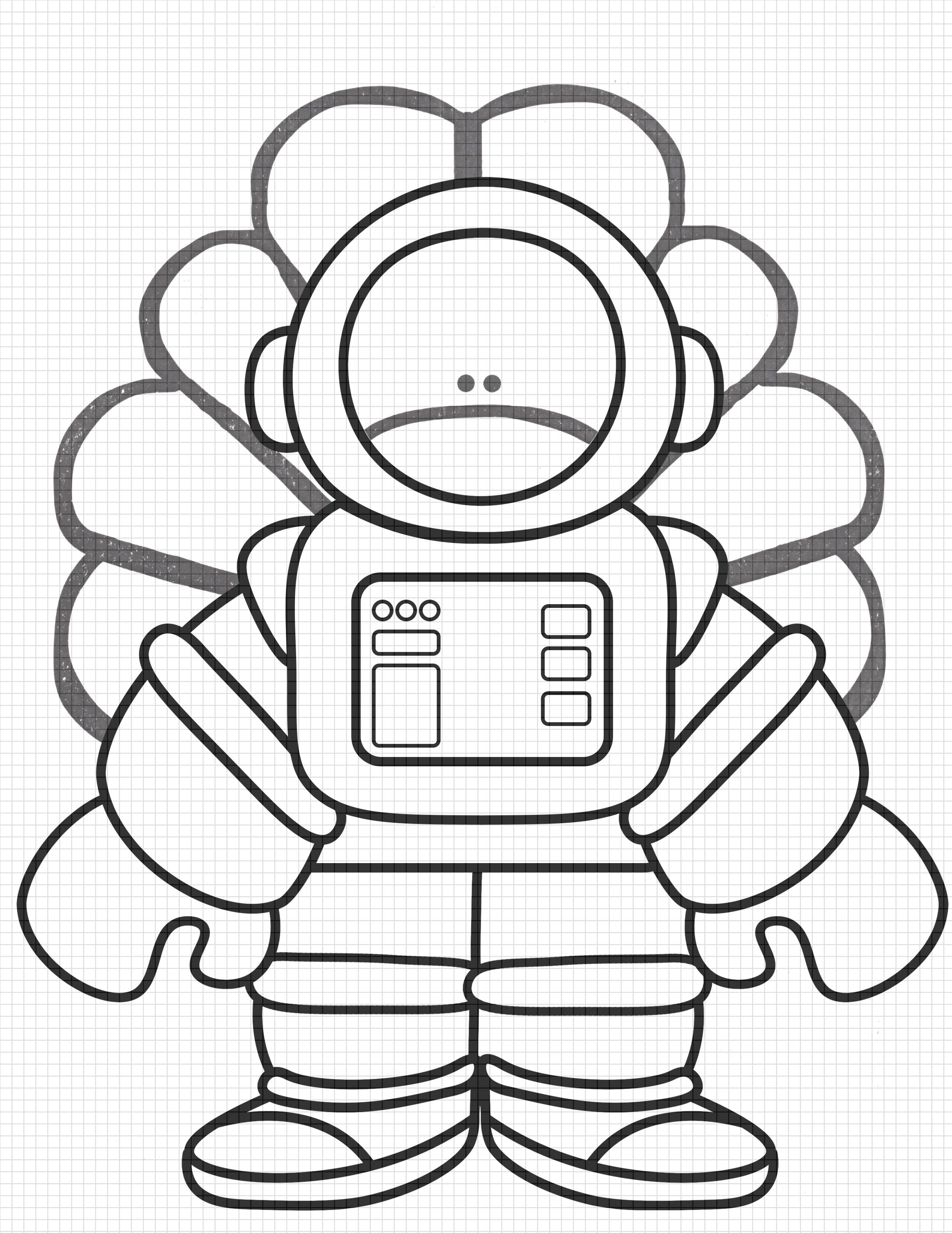 Astronaut Turkey Disguise Printable: Thanksgiving Coloring Activity ...