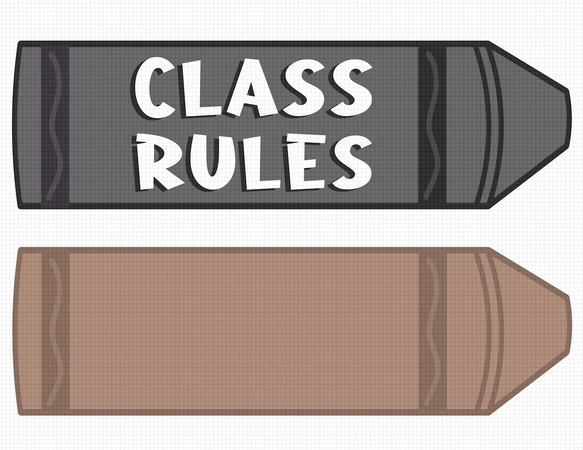Crayon Classroom Rules Poster: Rainbow Theme (digital Download, 8.5x11 ...