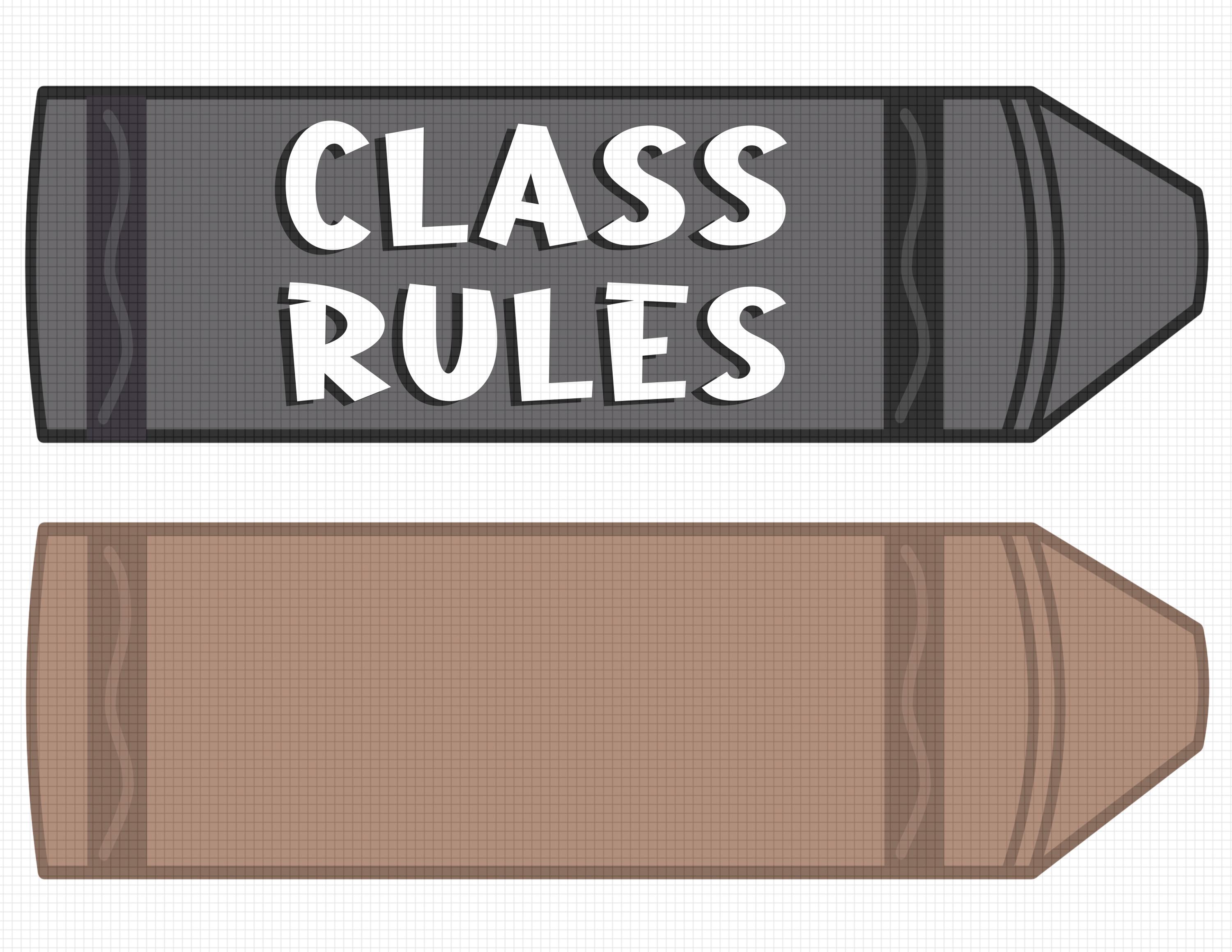 Crayon Classroom Rules Poster: Rainbow Theme (digital Download, 8.5x11 ...
