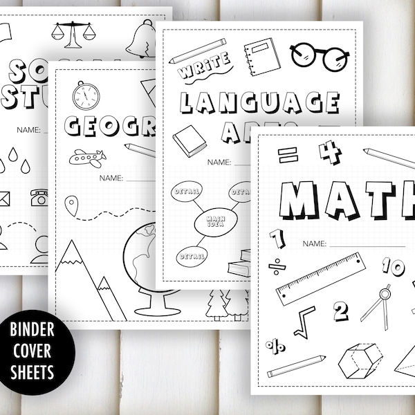 Math Notebook Cover - Etsy