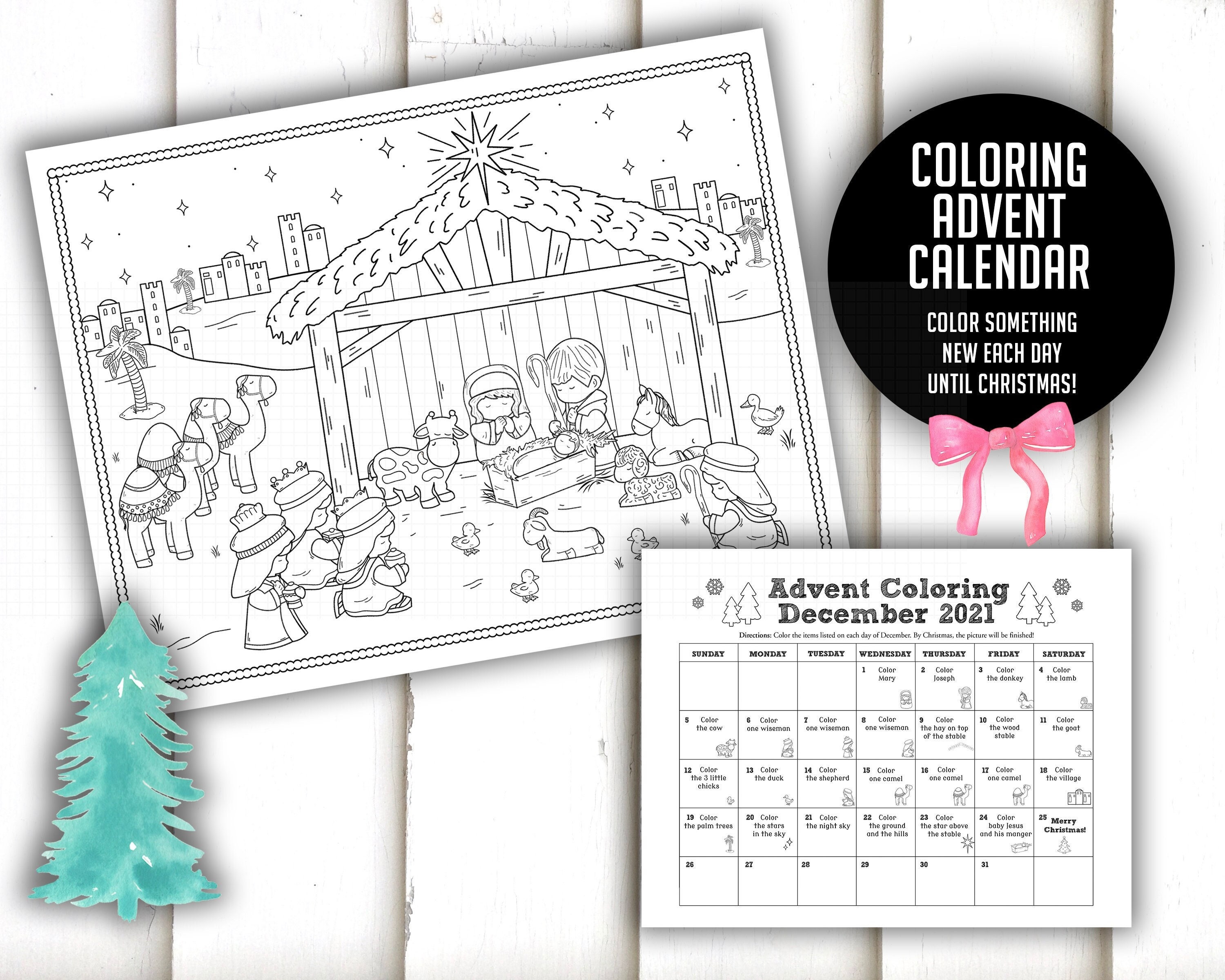 Printable Nativity Advent Calendar