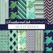Sea Turtles Digital Paper: "sea Turtles" With Navy, Wood, Sea, Green ...