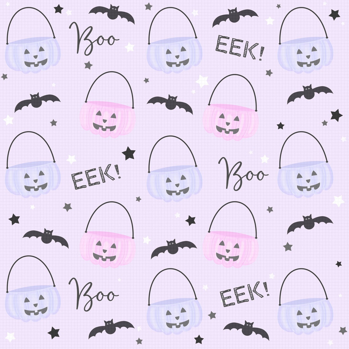 Pastel Halloween Digital Paper pink Halloween - Etsy