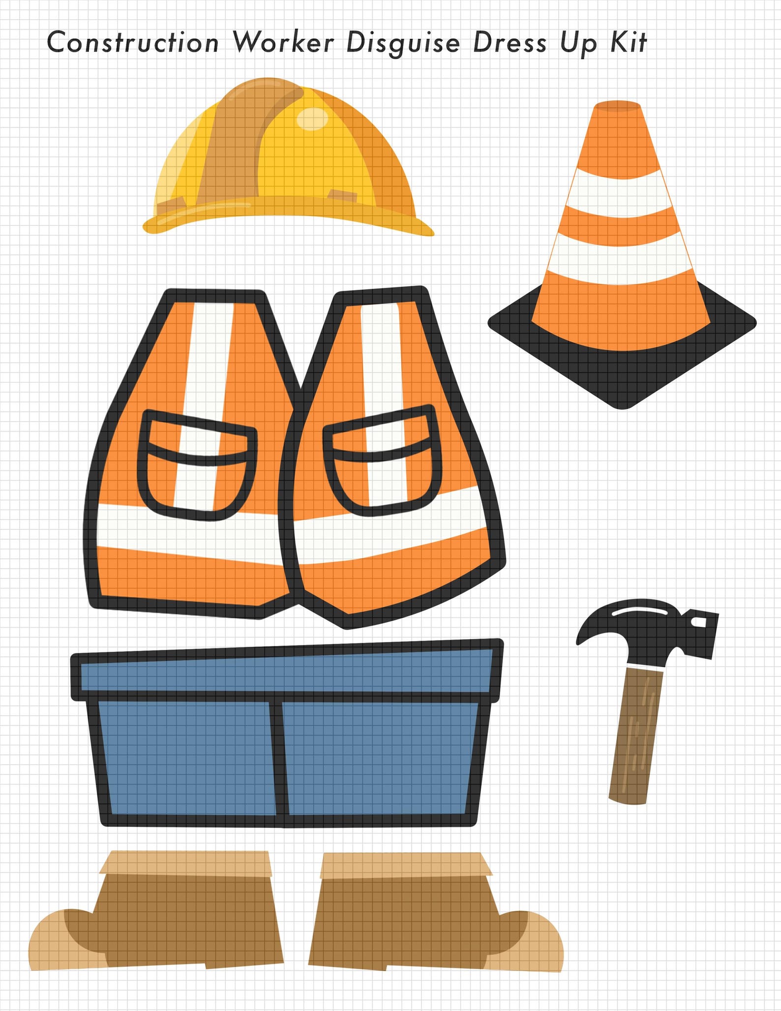 Turkey Disguise Clip Art - Construction Worker, Construction Turkey ...