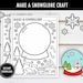 Printable Winter Snowglobe Craft PDF - Cut and Paste Christmas Activity ...