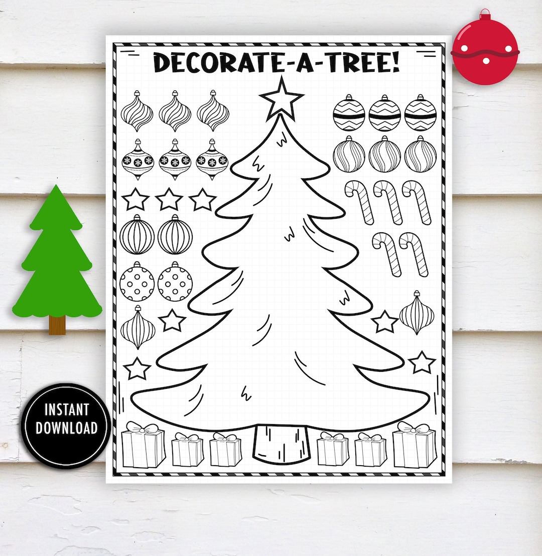 Christmas Craft Printable christmas TREE Crafts Kids, Table, Coloring ...