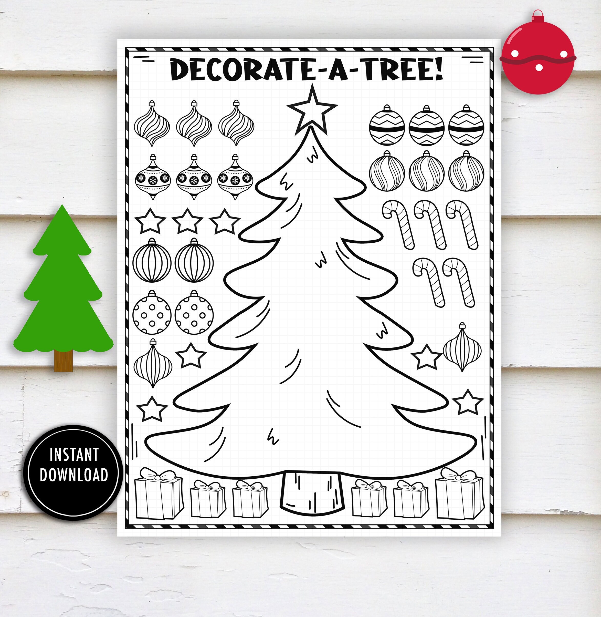 Christmas Tree Printables For Kids