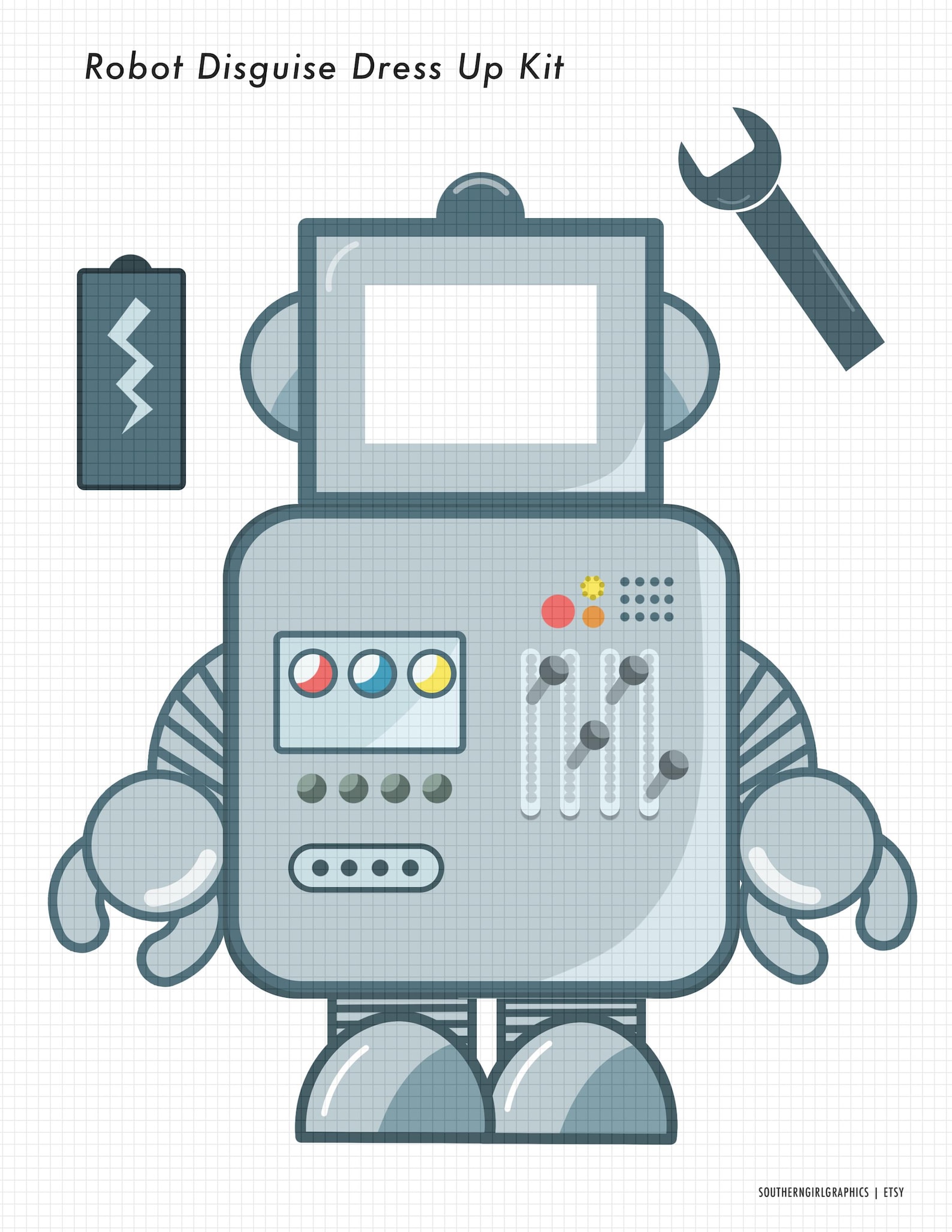 Robot Turkey Disguise Printable: Robot Disguise, Robot Clip Art ...
