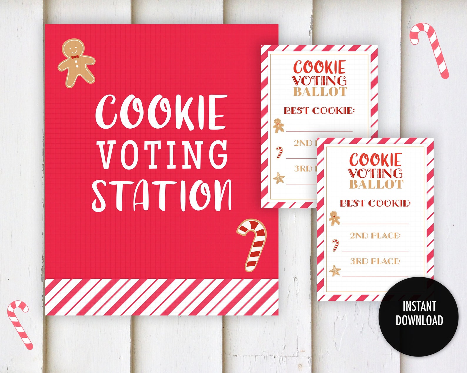 Cookie Exchange Voting Kit: "cookie EXCHANGE Party" Cookie Contetst ...
