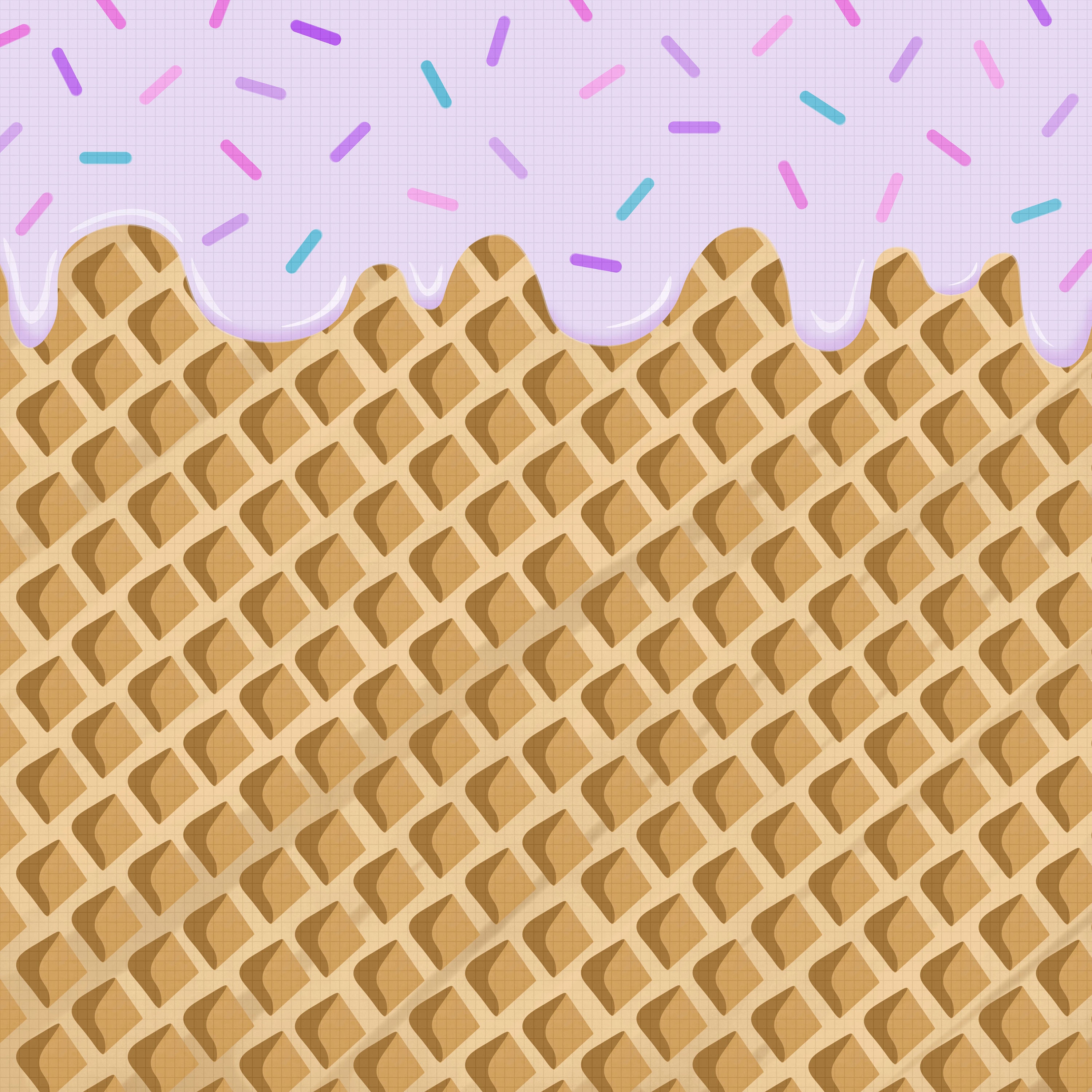 Ice Cream Digital Paper ice cream cone waffle cone ice - Etsy México