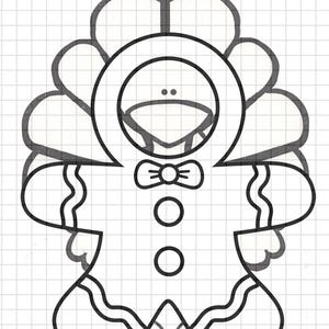 Coloring Turkey Disguise Printable - Color In, Gingerbread Man, Turkey ...