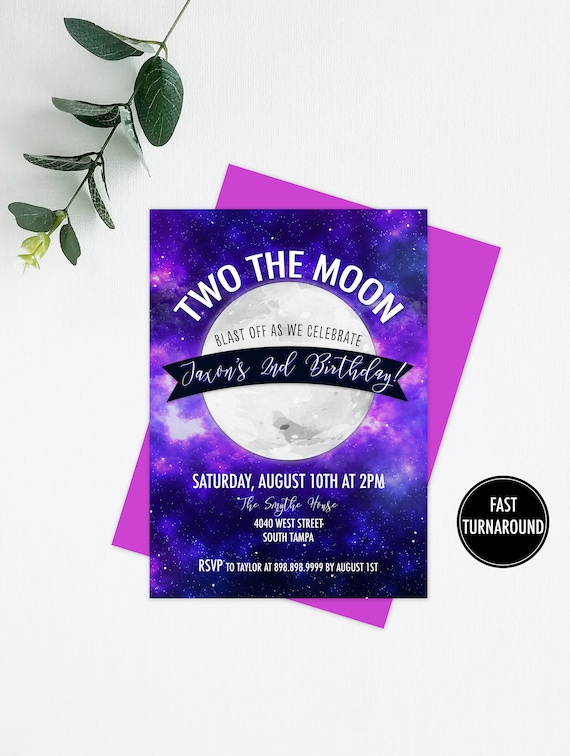 Galaxy Birthday Invitation Printable: galaxy - Etsy
