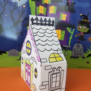 Kids Halloween Activity: Coloring, Halloween, House, Spooky House ...