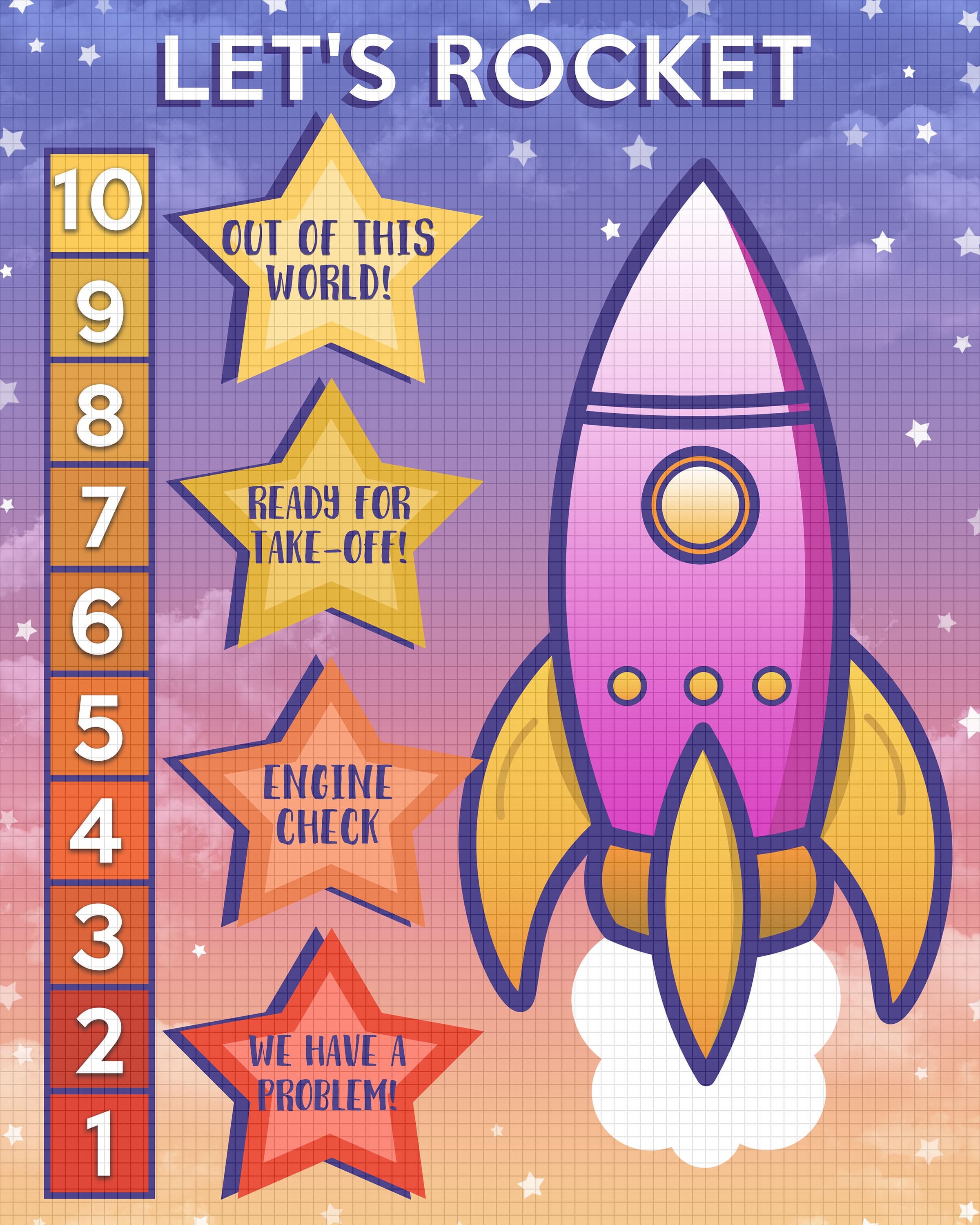 Space Rocket Behavior Chart: Classroom Management Printable (digital ...